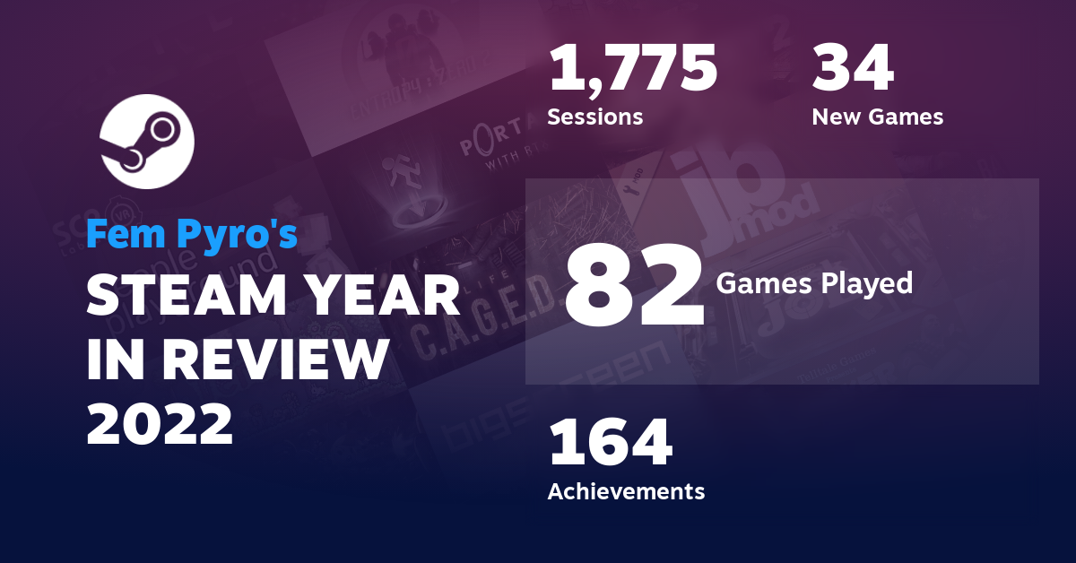 FemPyro's STEAM YEAR IN REVIEW 2022