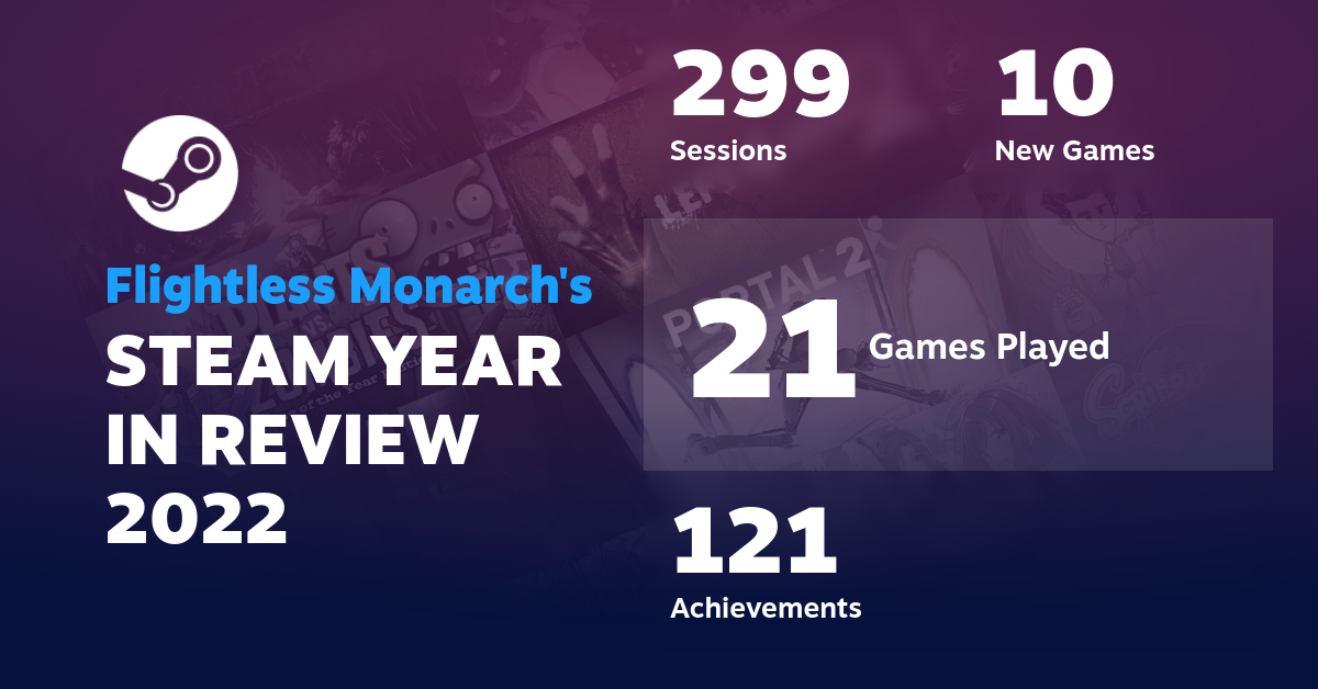 Flightless Monarch's STEAM YEAR IN REVIEW 2022