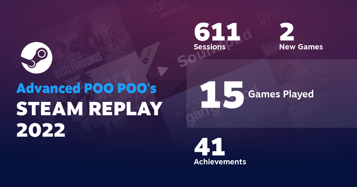 Advanced POO POO's STEAM REPLAY 2022