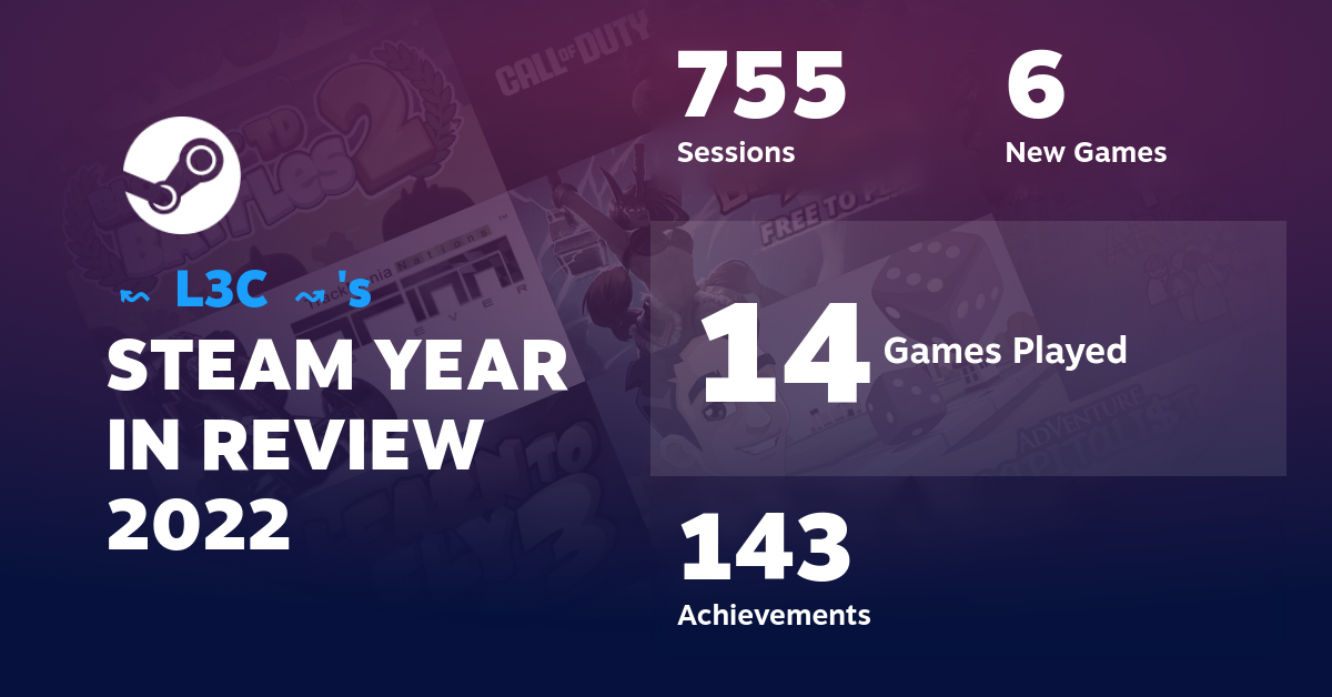 ↜ L3C ↝'s STEAM YEAR IN REVIEW 2022