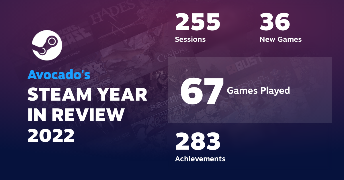Avocado's STEAM YEAR IN REVIEW 2022