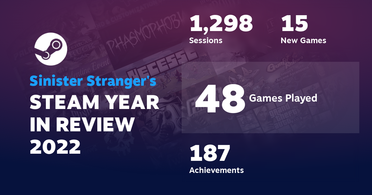 Sinister Stranger's STEAM YEAR IN REVIEW 2022