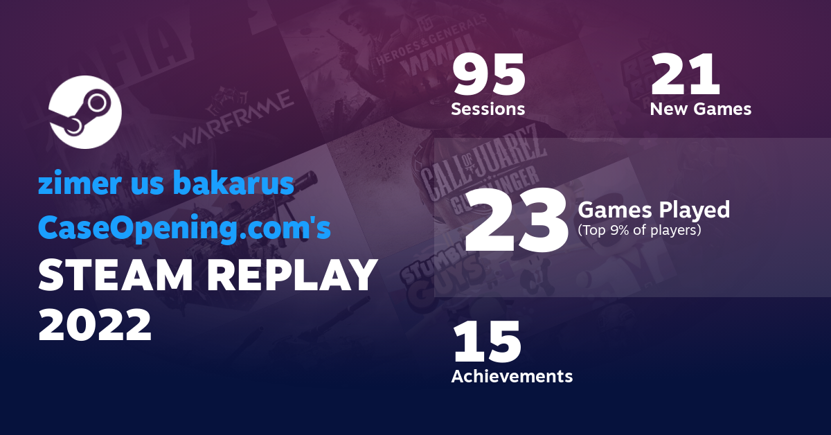 zimer us bakarus's STEAM REPLAY 2022