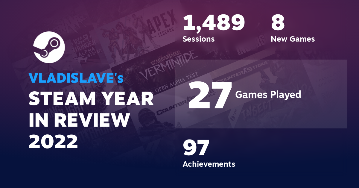 VLADISLAVE's STEAM YEAR IN REVIEW 2022