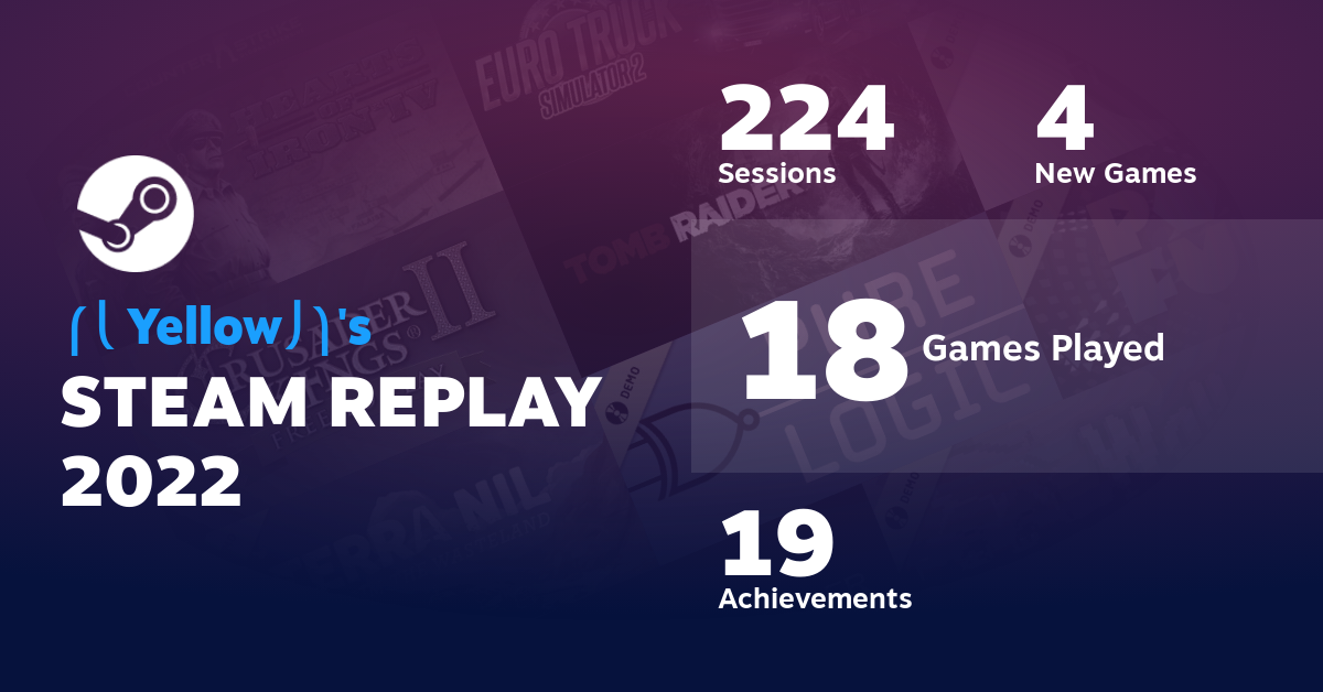 Yellow⎠⎞'s STEAM REPLAY 2022