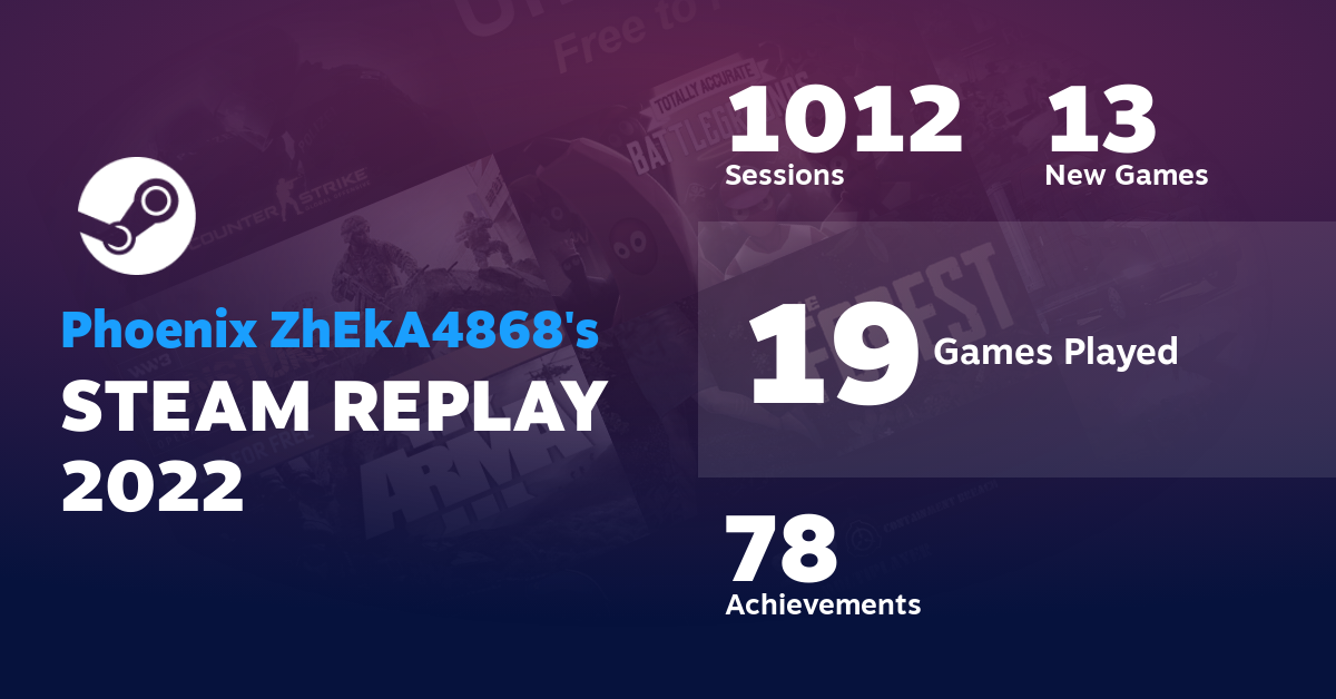 Phoenix ZhEkA4868's STEAM REPLAY 2022