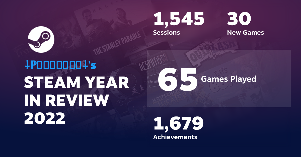⸸ℙ𝕙𝕒𝕟𝕥𝕒𝕤𝕞⸸'s STEAM YEAR IN REVIEW 2022