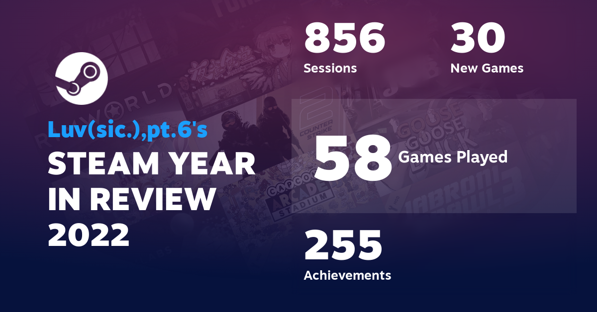 Luv(sic.),pt.6's STEAM YEAR IN REVIEW 2022
