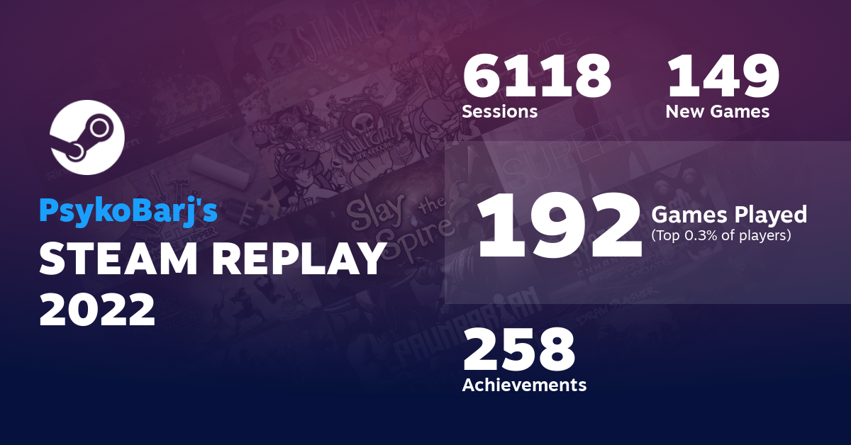 PsykoBarj's STEAM REPLAY 2022