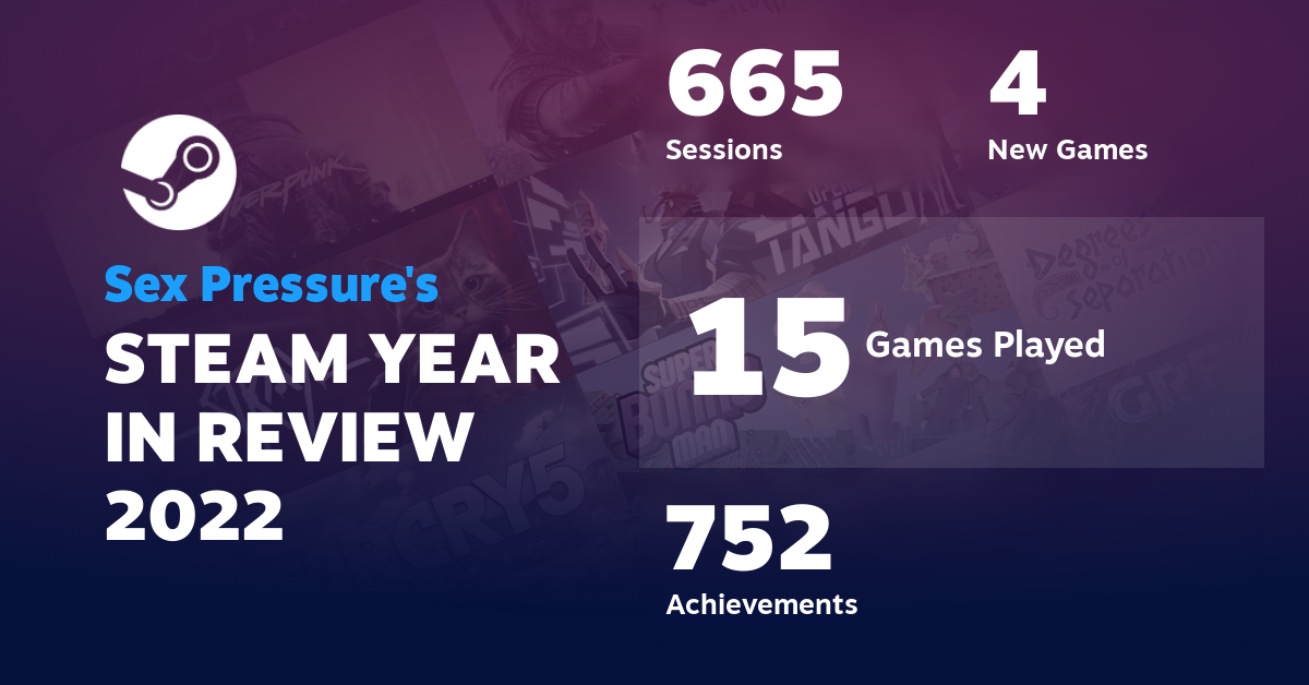 Sex Pressures Steam Year In Review 2022