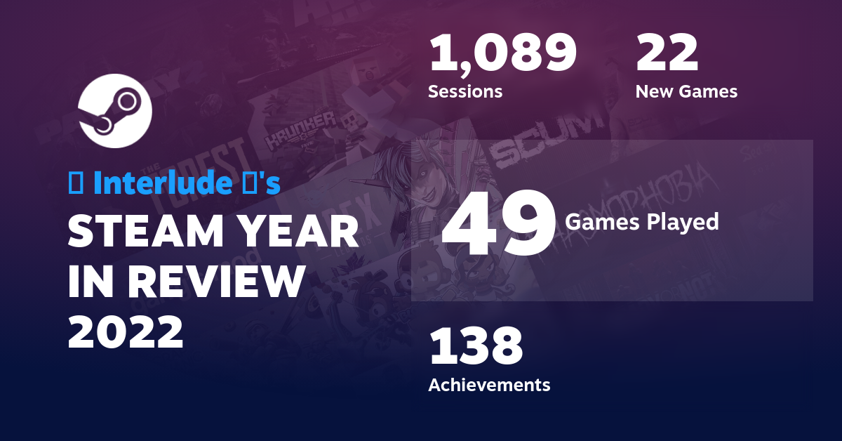 Interlude ♕'s STEAM YEAR IN REVIEW 2022