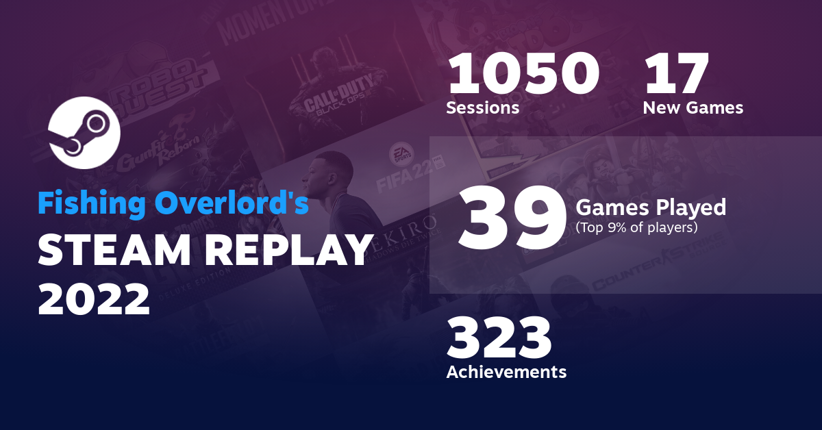Fishing Overlord's STEAM REPLAY 2022