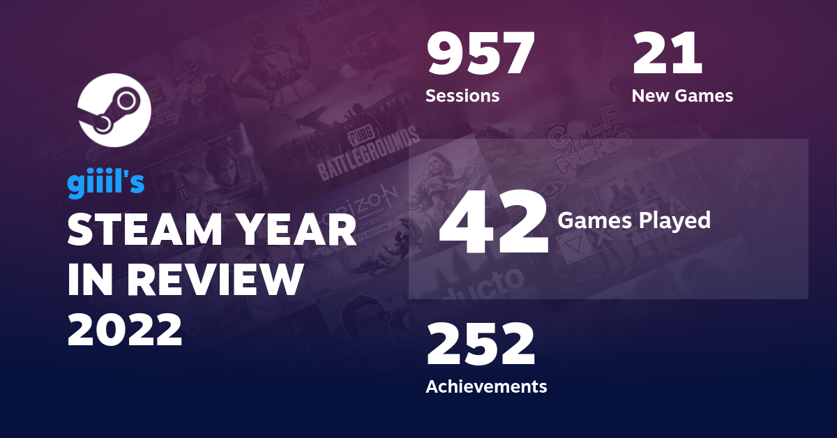 giiil's STEAM YEAR IN REVIEW 2022
