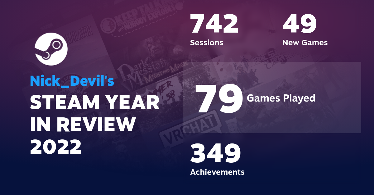 Nick_Devil's STEAM YEAR IN REVIEW 2022