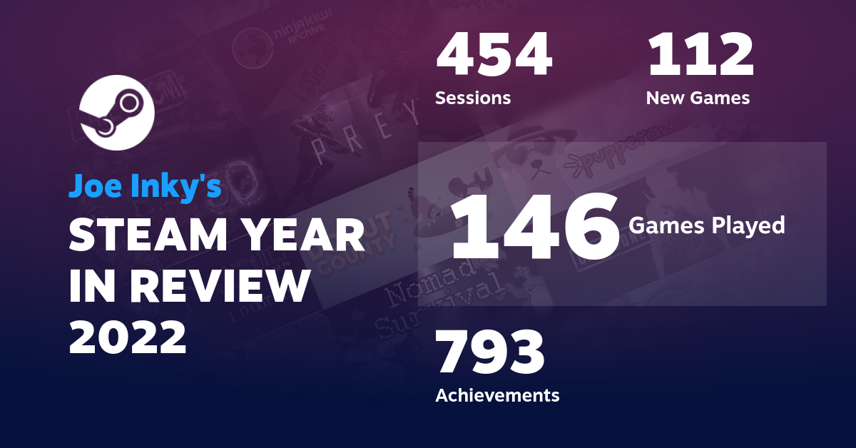 Joe Inky's STEAM YEAR IN REVIEW 2022