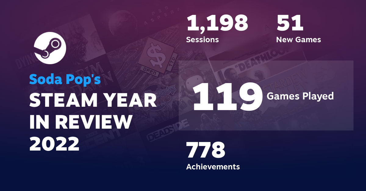 Dylan Pickles's STEAM YEAR IN REVIEW 2022