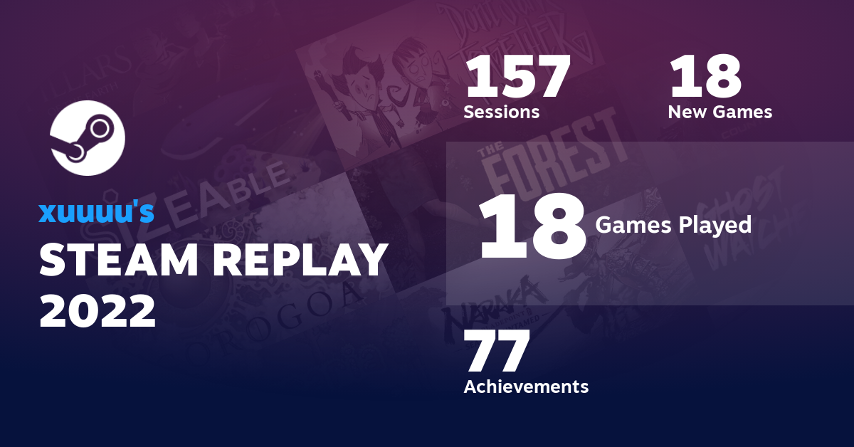 xuuuu's STEAM REPLAY 2022
