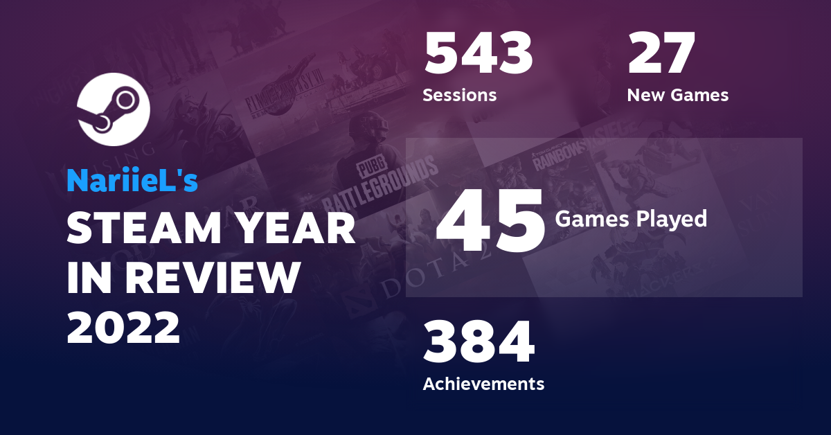 NariieL's STEAM YEAR IN REVIEW 2022