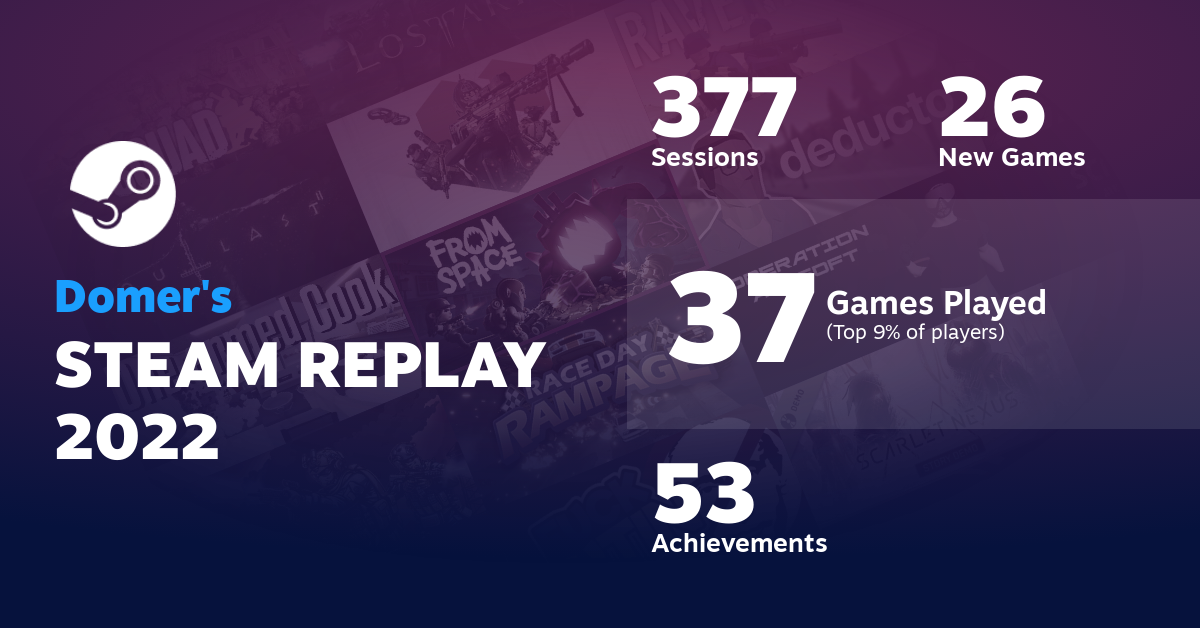 Domer's STEAM REPLAY 2022