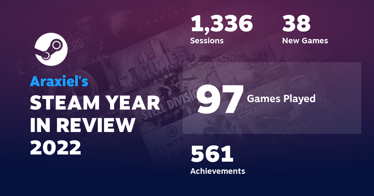 Araxiel's STEAM YEAR IN REVIEW 2022