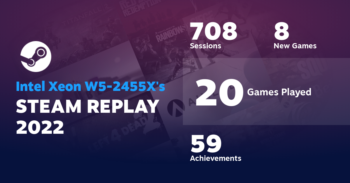 Intel Xeon W5-2455X's STEAM REPLAY 2022