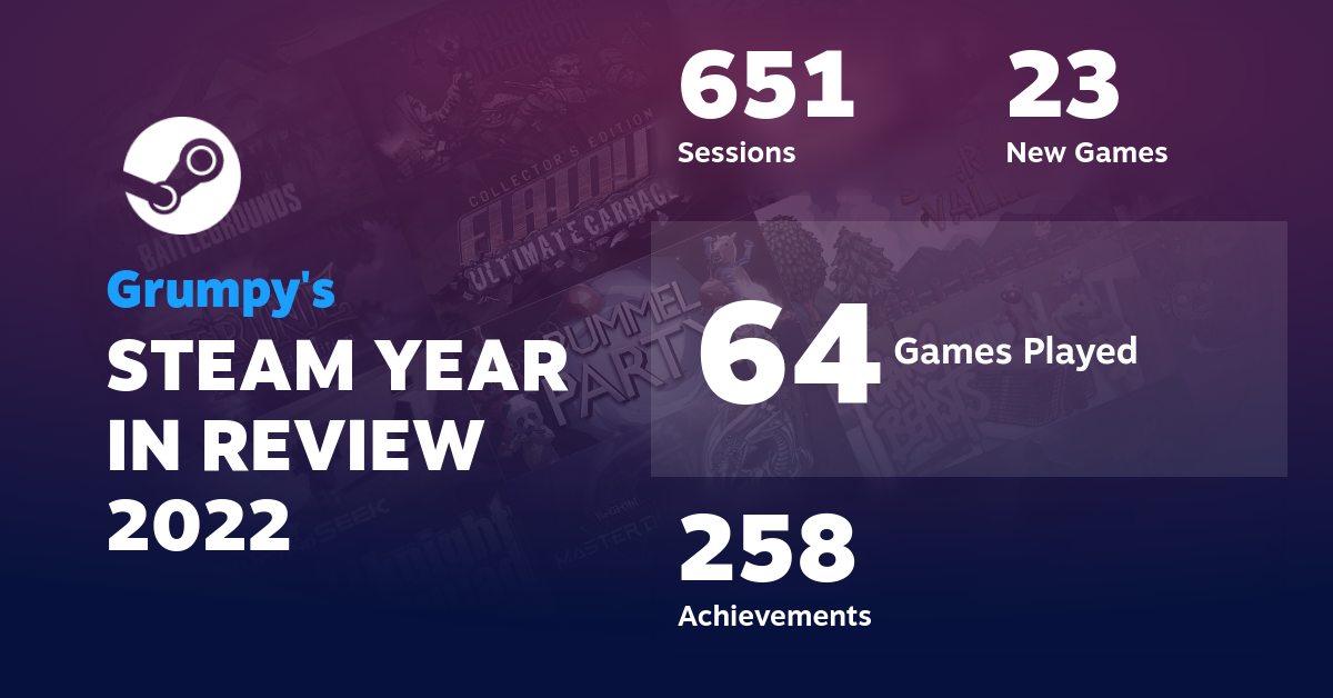 Grumpy's STEAM YEAR IN REVIEW 2022