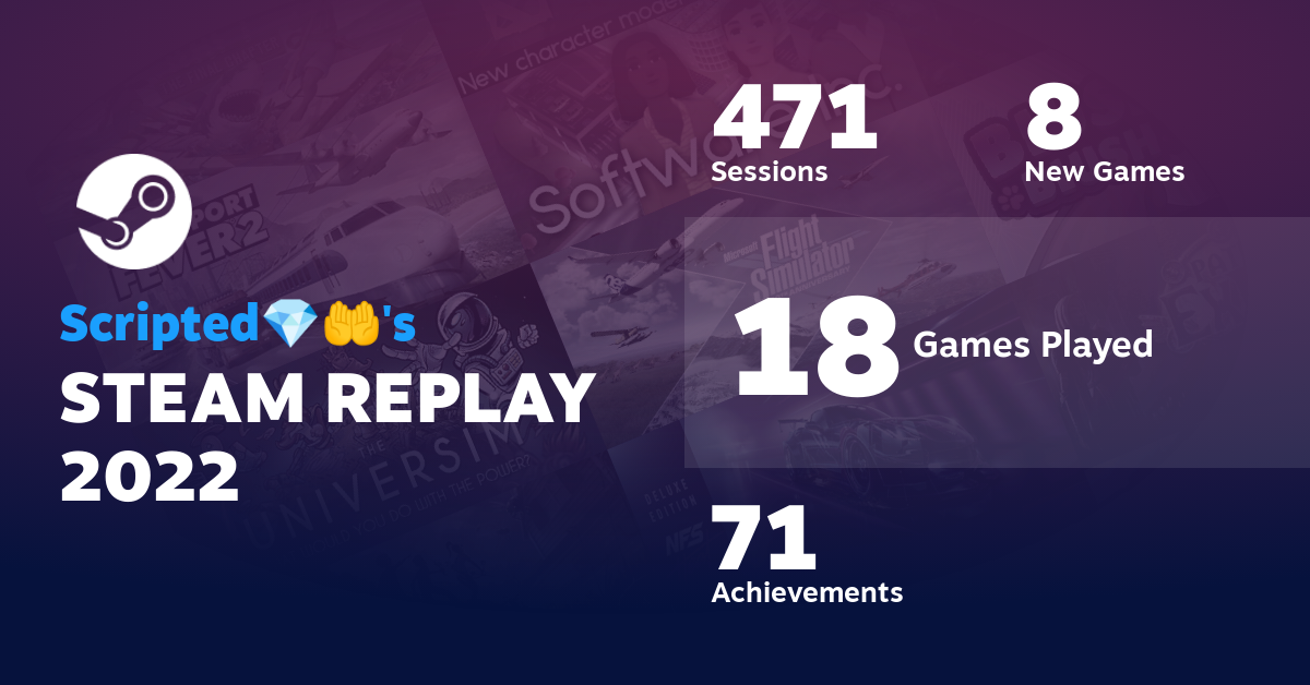 Scripted💎🤲's STEAM REPLAY 2022