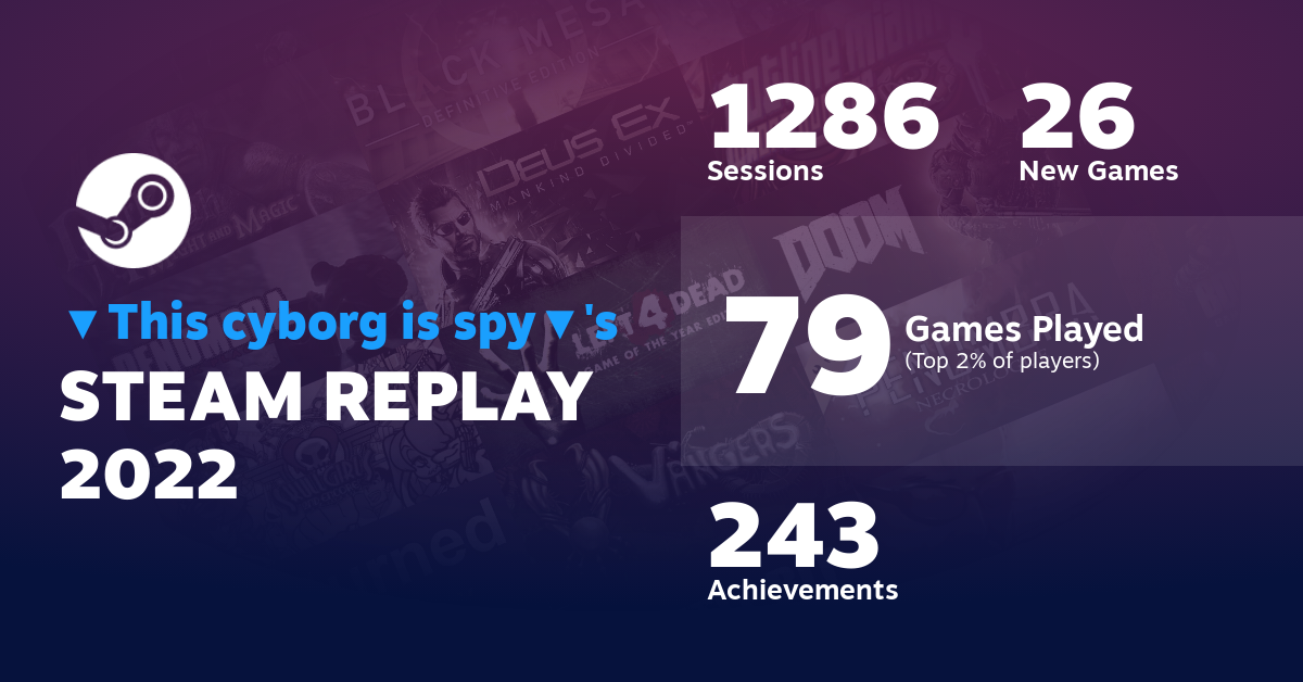 This cyborg is spy 's STEAM REPLAY 2022
