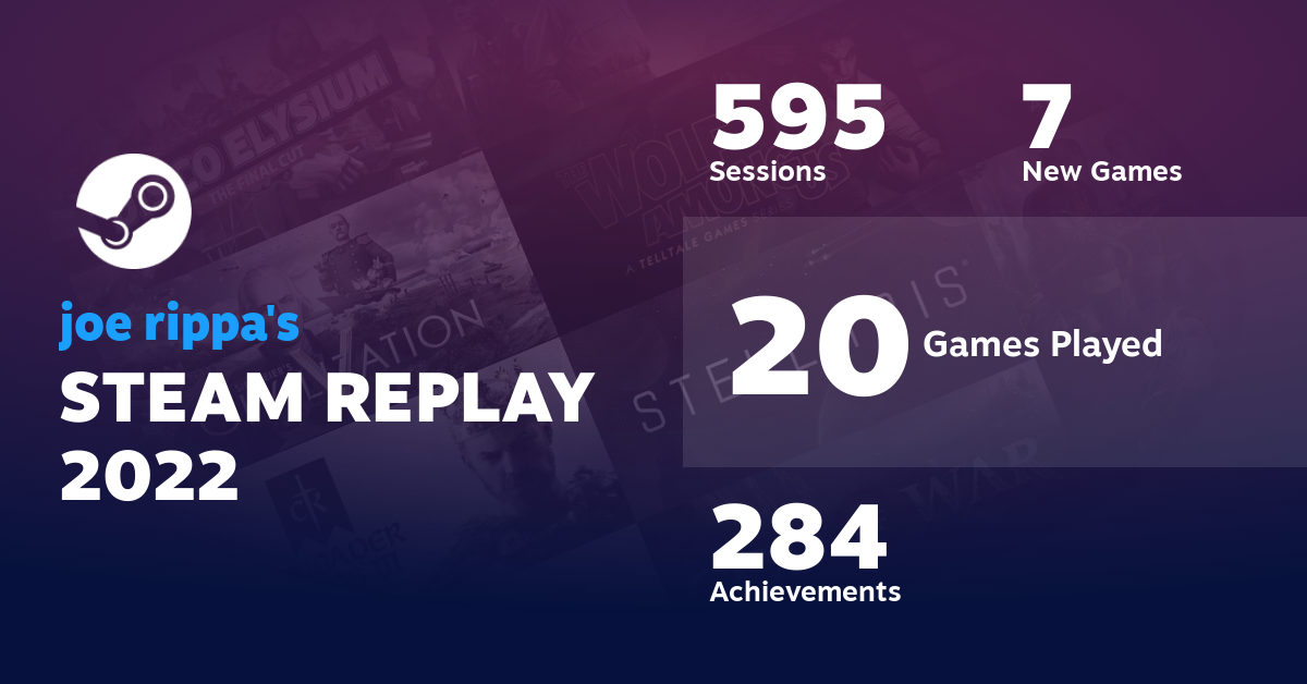 joe rippa's STEAM REPLAY 2022