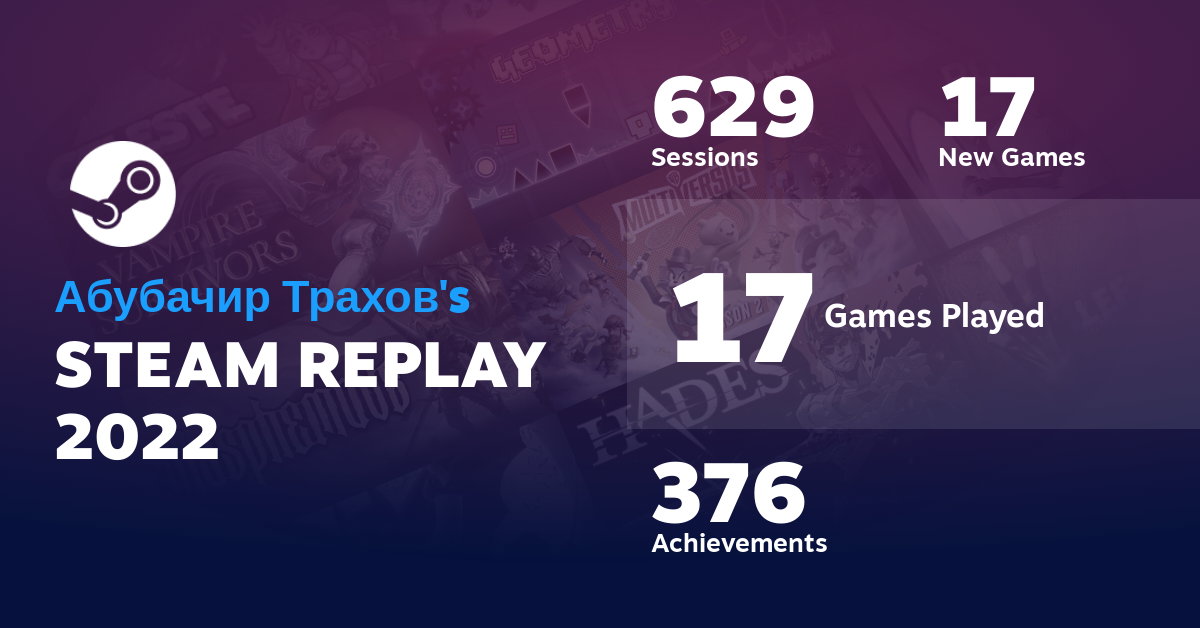 Абубачир Трахов's STEAM REPLAY 2022