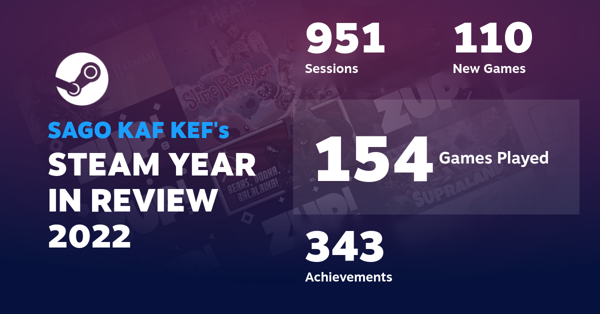 SAGO KAF KEF's STEAM YEAR IN REVIEW 2022