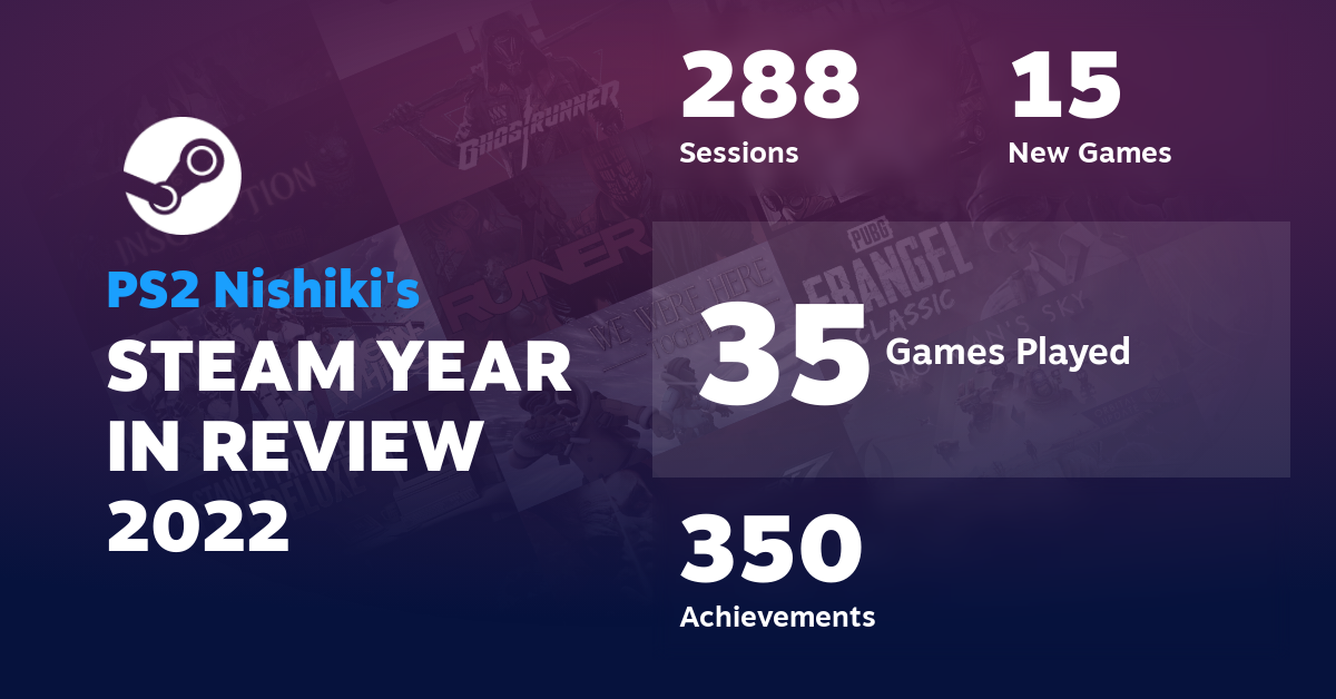 PS2 Nishiki's STEAM YEAR IN REVIEW 2022