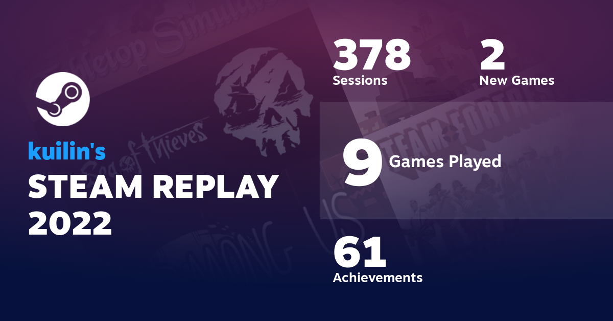 kuilin's STEAM REPLAY 2022