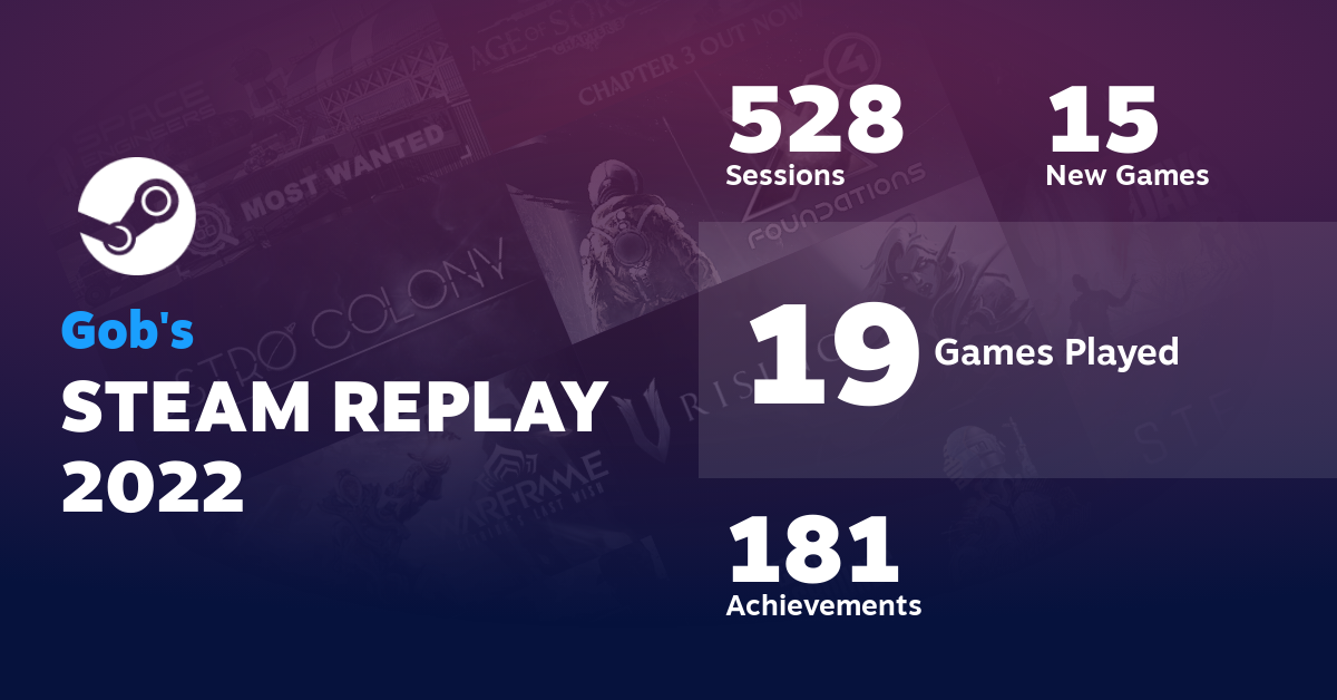 Gob's STEAM REPLAY 2022