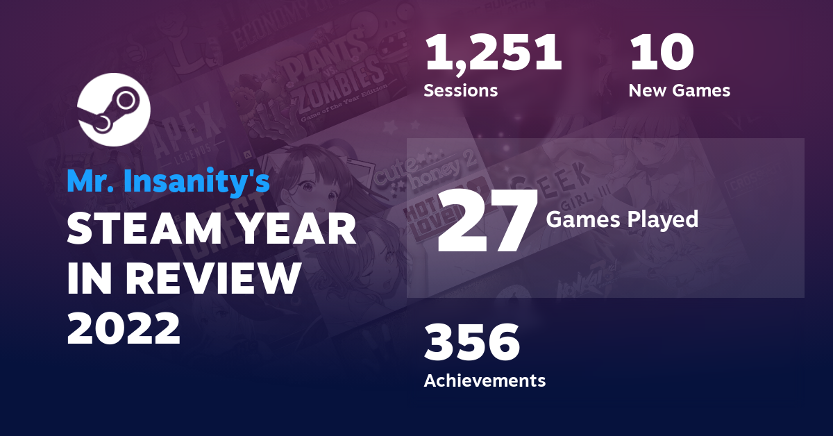 Mr. Insanity's STEAM YEAR IN REVIEW 2022