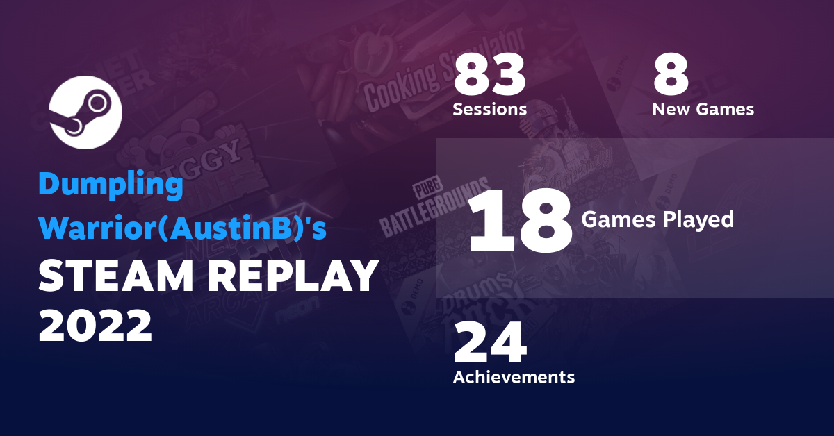Dumpling Warrior(AustinB)'s STEAM REPLAY 2022
