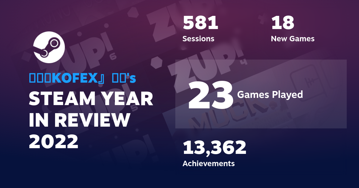 KOFEX』♛ 's STEAM YEAR IN REVIEW 2022