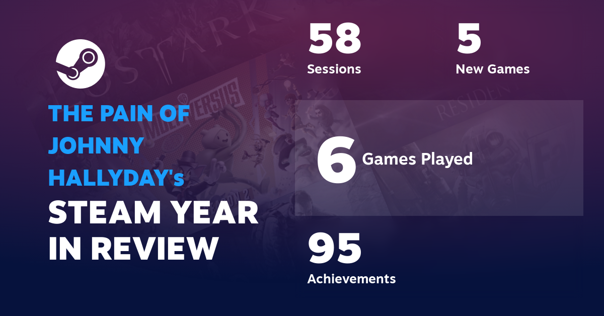 THE PAIN OF JOHNNY HALLYDAY's STEAM YEAR IN REVIEW 2022