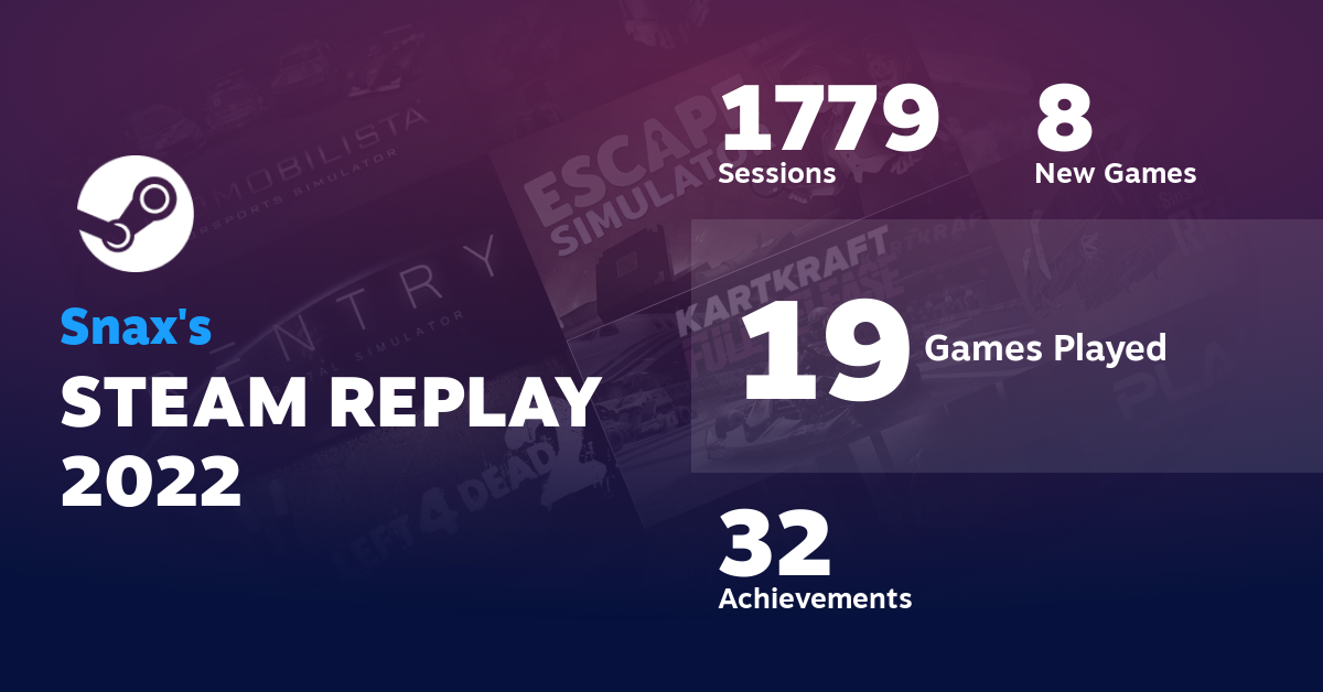 Snax's STEAM REPLAY 2022