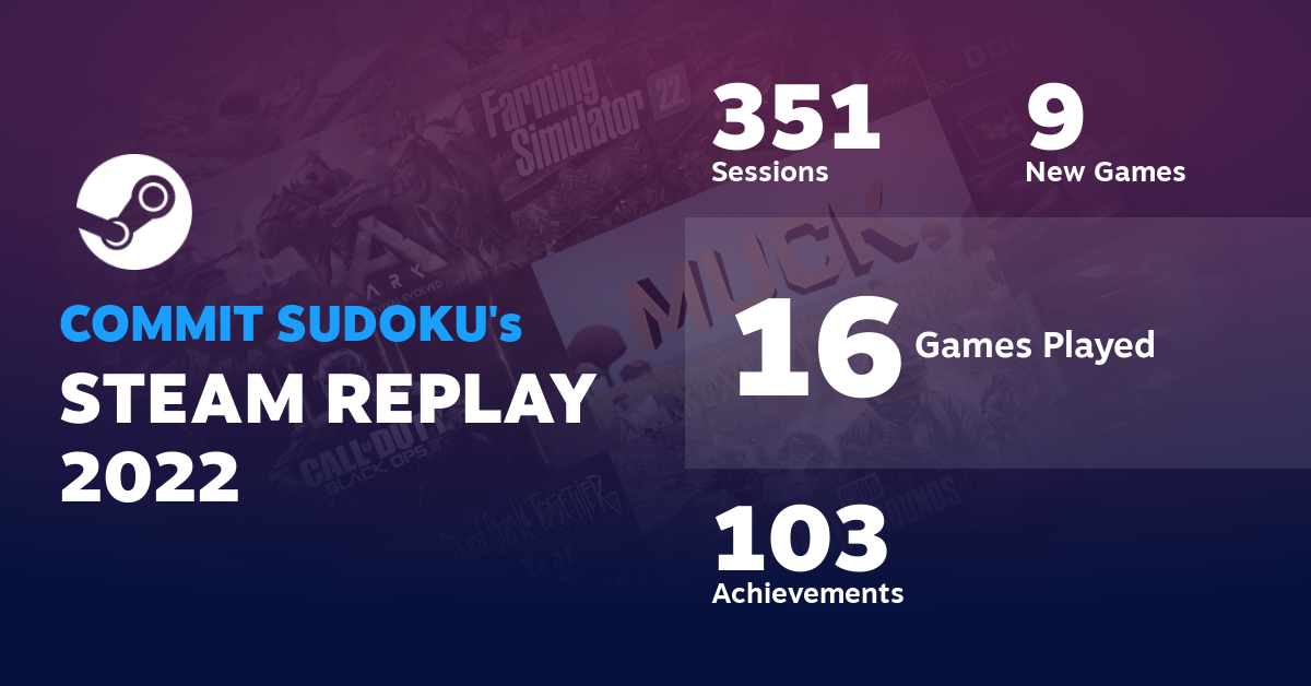 COMMIT SUDOKU's STEAM REPLAY 2022