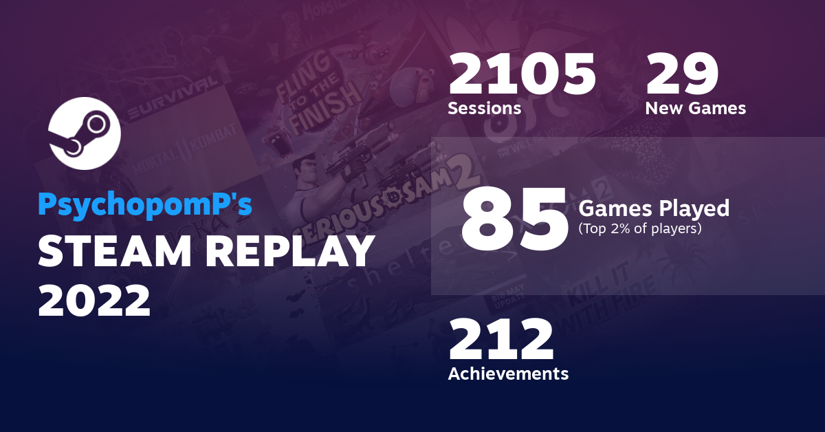 PsychopomP's STEAM REPLAY 2022