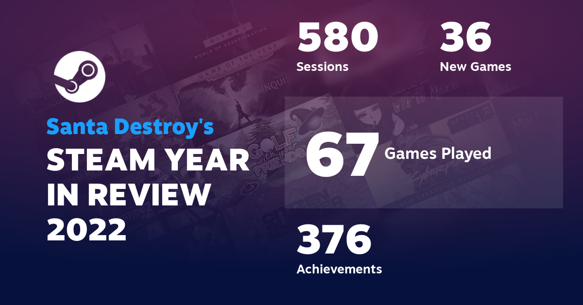 Santa Destroy's STEAM YEAR IN REVIEW 2022