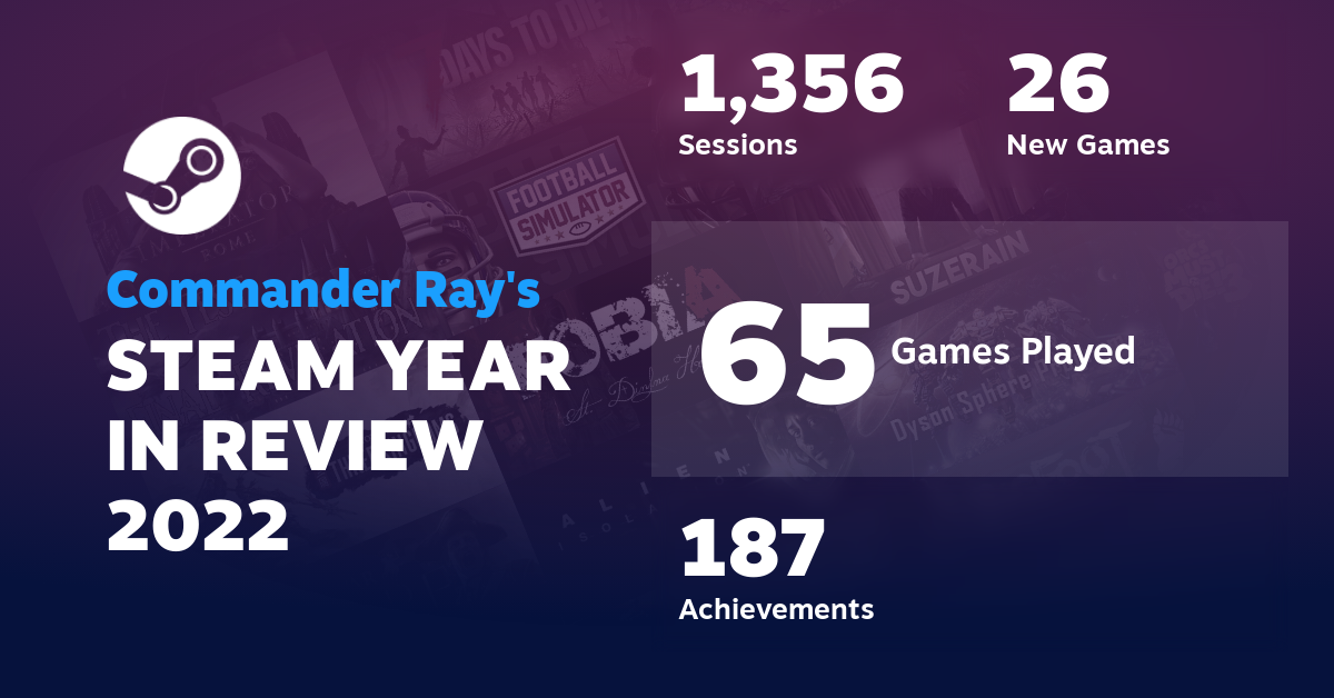Commander Ray's STEAM YEAR IN REVIEW 2022