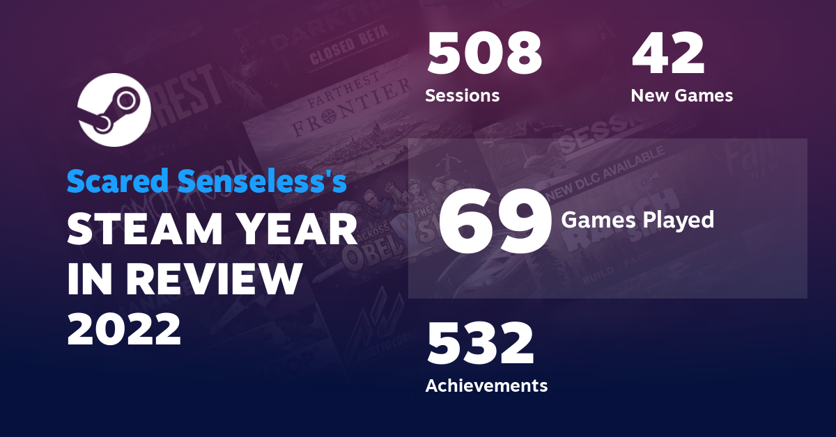 Scared Senseless's STEAM YEAR IN REVIEW 2022