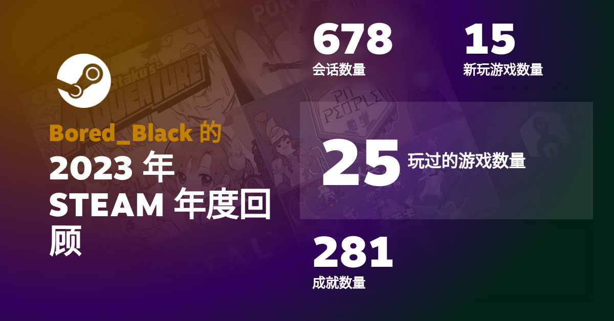 Bored_Black 的 2023 STEAM 年度回顾