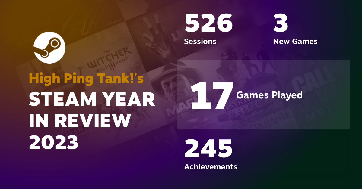 High Ping Tank!'s STEAM YEAR IN REVIEW 2023