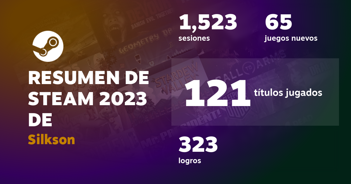 RESUMEN DE STEAM 2023 DE Silkson