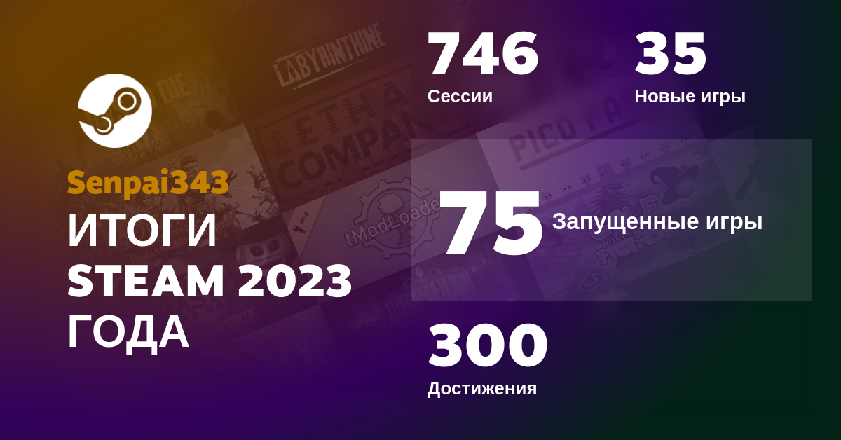 Senpai343: ИТОГИ STEAM 2023 ГОДА