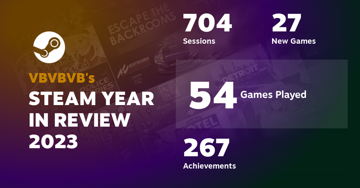 VBVBVB's STEAM YEAR IN REVIEW 2023
