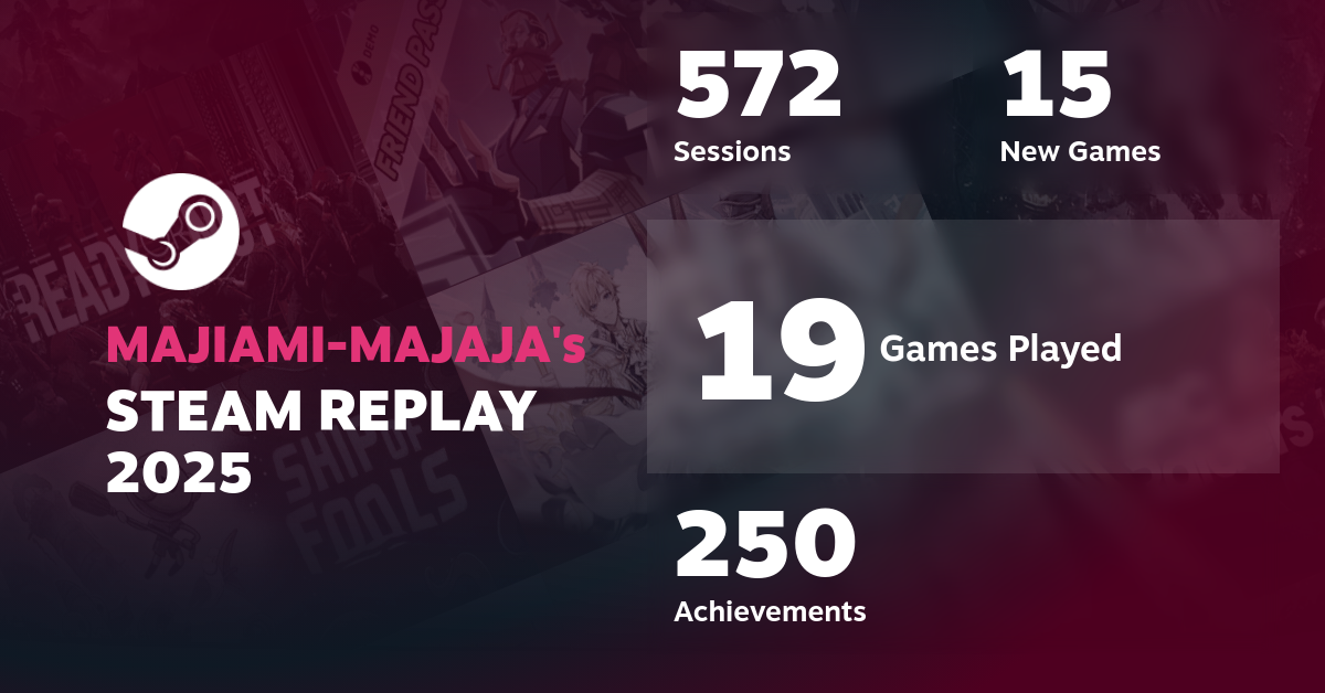 MAJIAMI-MAJAJA's STEAM REPLAY 2025